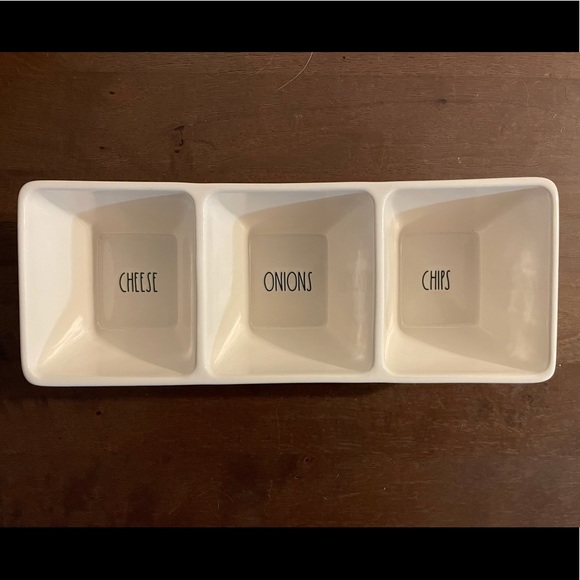 Rae Dunn | Other | Rae Dunn White Ceramic Divided Serving Tray | Poshmark